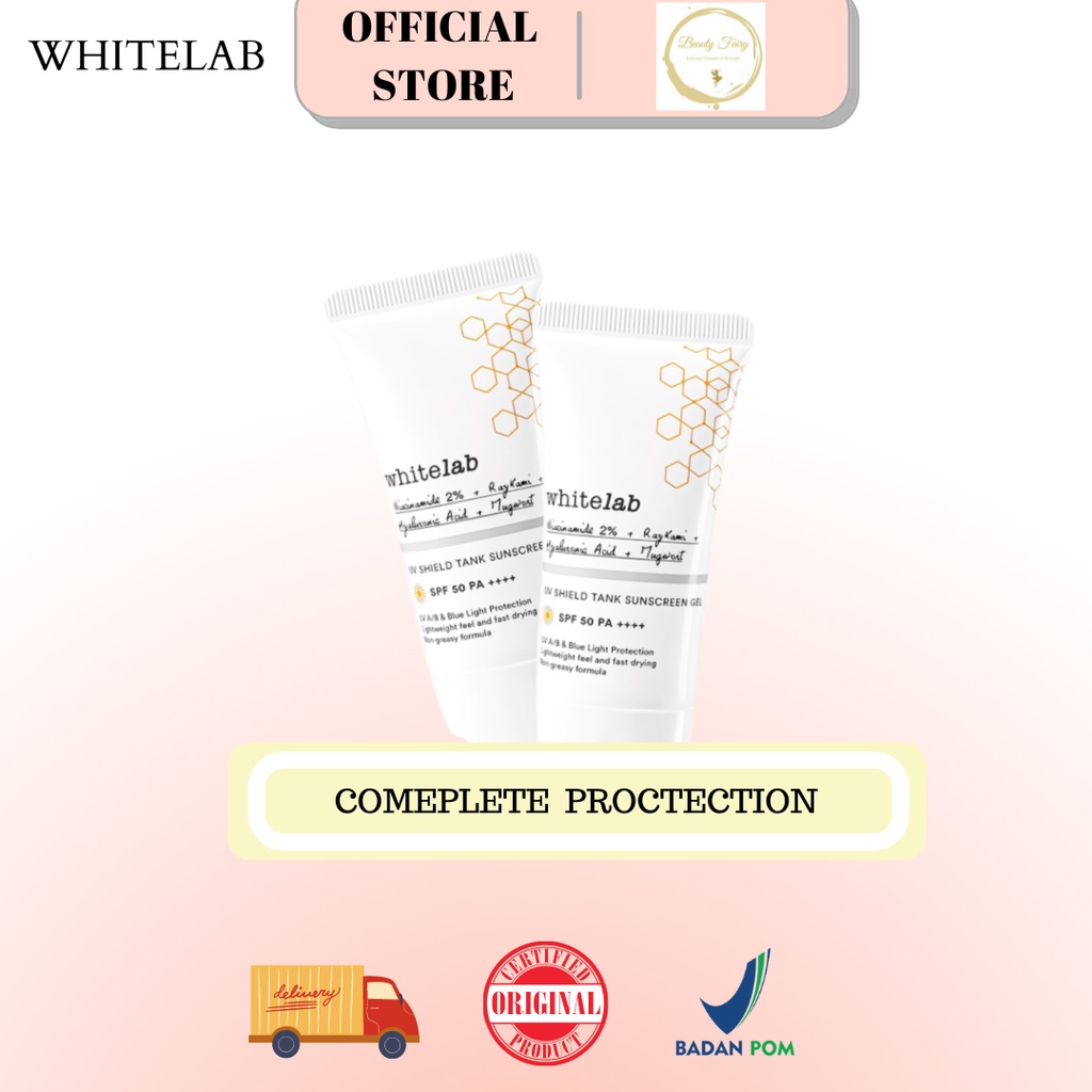 Jual Whitelab UV Shield Tank Sunscreen Gel SPF 50++ PA++++ 30gr ...