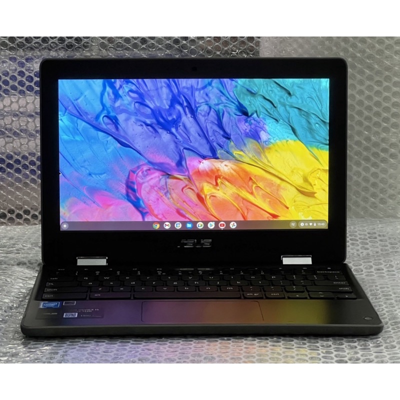 Jual Laptop Asus Chromebook Flip C214M Dark Grey Touchscreen Layar 12inch Second | Shopee Indonesia