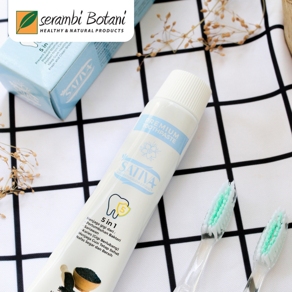Jual Pasta Gigi Herbal Odol Toothpaste Sativa | Shopee Indonesia