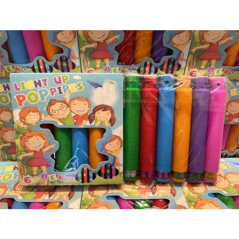 Jual pop light pop up tubes pop pipes lampu stick selang pipa fidget ...