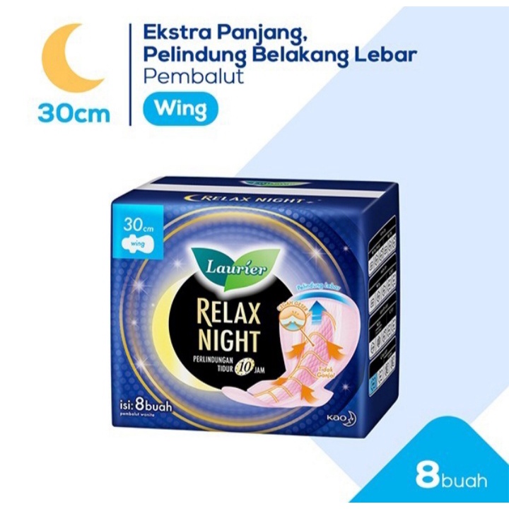 Jual Laurier Relax Night Wing - Pembalut Wanita - Pembalut Malam ...