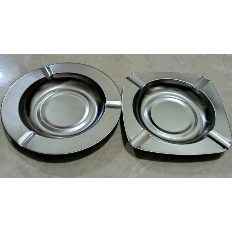 Jual asbak rokok stainless anti karat / tempat putung rokok | Shopee ...