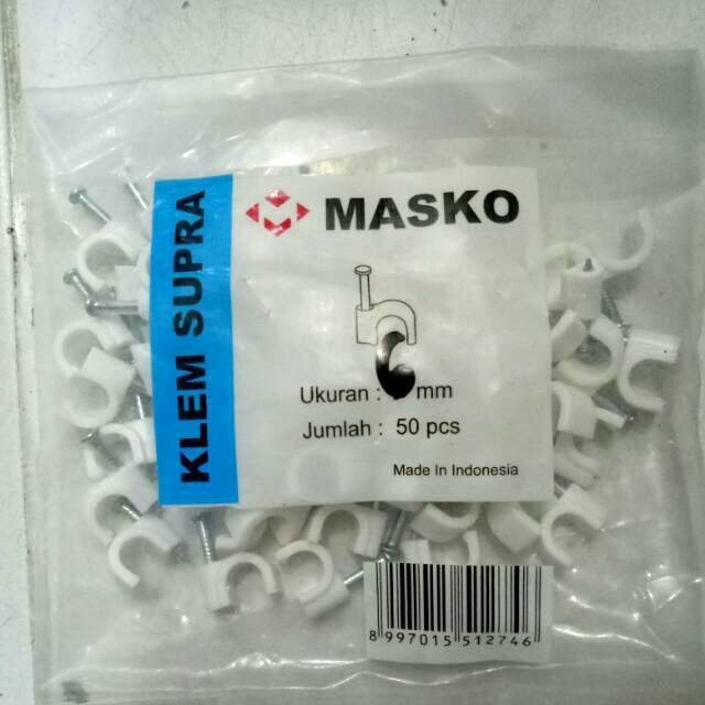 Jual Klem kabel masko /paku sadel masko no 6/7/8/9/10/12/14/17/20mm ...