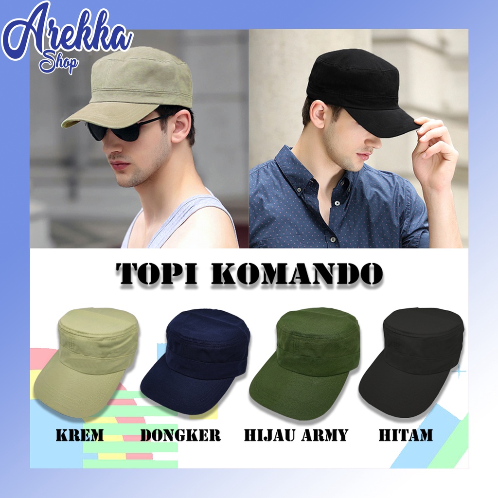 Jual Topi Komando Polos / Topi Komando Army / Topi Tentara Militer ...