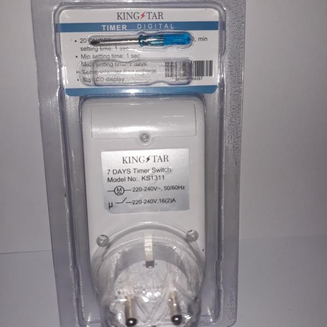 Jual Kingstar Stop Kontak Timer Digital / Colokan Listrik/King Star ...
