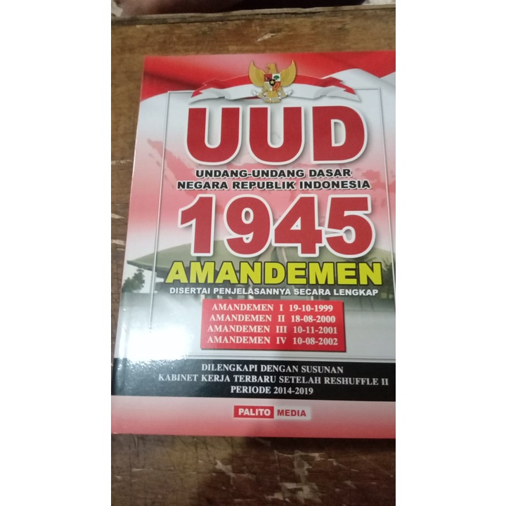 Jual BUKU UNDANG UNDANG DASAR NEGARA REPUBLIK INDONESIA (UUD) 1945 ...