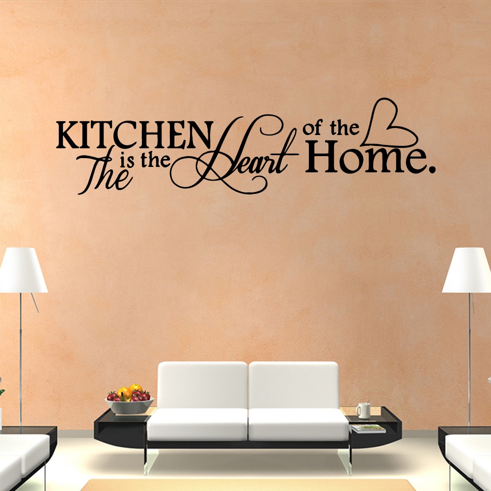Jual Stiker Dinding Dapur New Kitchen is Heart of the Home Letter ...