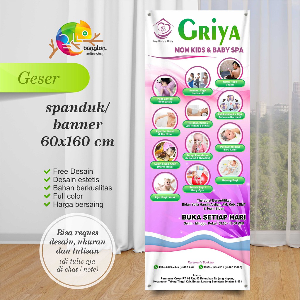 Jual Spanduk, Banner Moms and Baby Spa (Di Geser Aja) Indonesia|Shopee ...