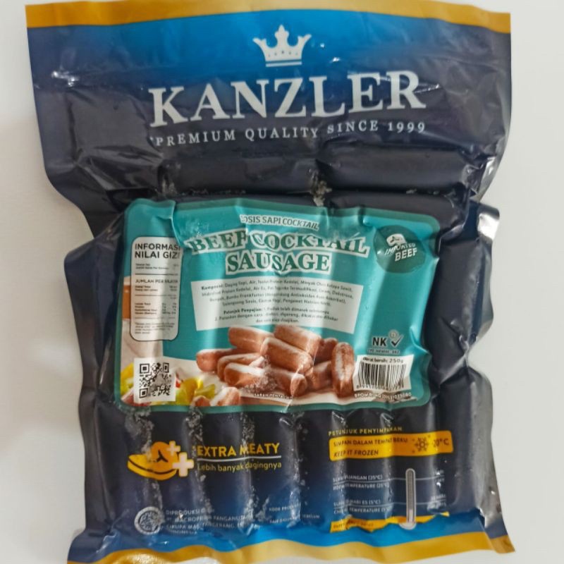 Jual sosis sapi kanzler beef cocktail sausage 250gr | Shopee Indonesia