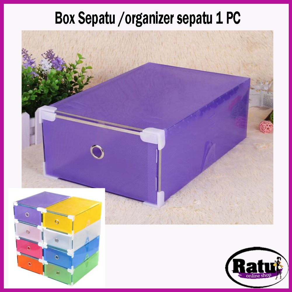 Jual Box Serbaguna / Box Sepatu /organizer sepatu (Bahan lebih tebal ...