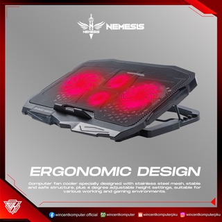 Jual NYK Nemesis X4 / X 4 STORM BREAKER Gaming Cooling Pad / Cooling ...