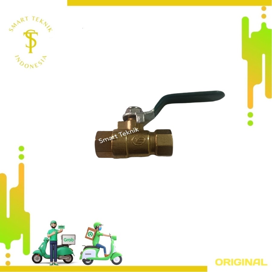 Jual Ball Valve 1/4" Drat Luar Dalam - Kuningan STOP KRAN KOMPRESOR DRAT DALAM KUNINGAN | Shopee ...