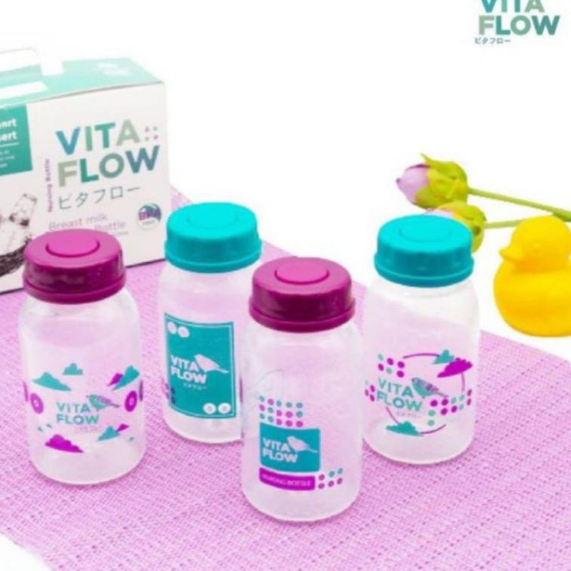 Jual Botol Vita flow botol simpan asi vitaflow 140ml Indonesia|Shopee ...