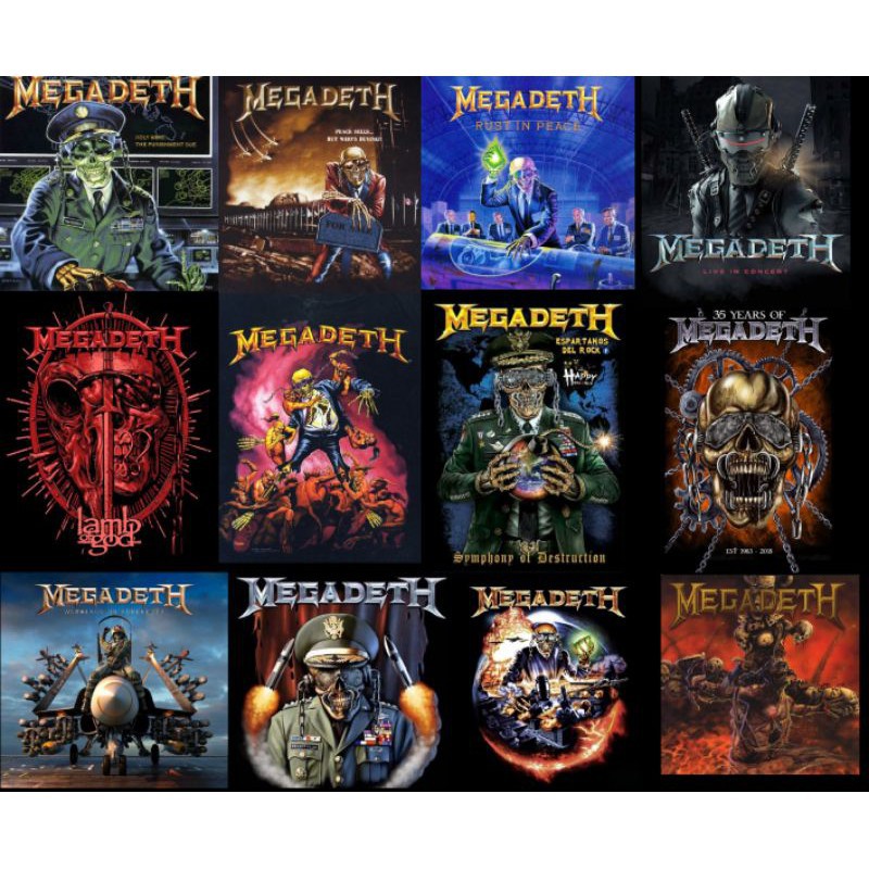 Jual stiker sticker pack megadeth metal band -HStikers | Shopee Indonesia