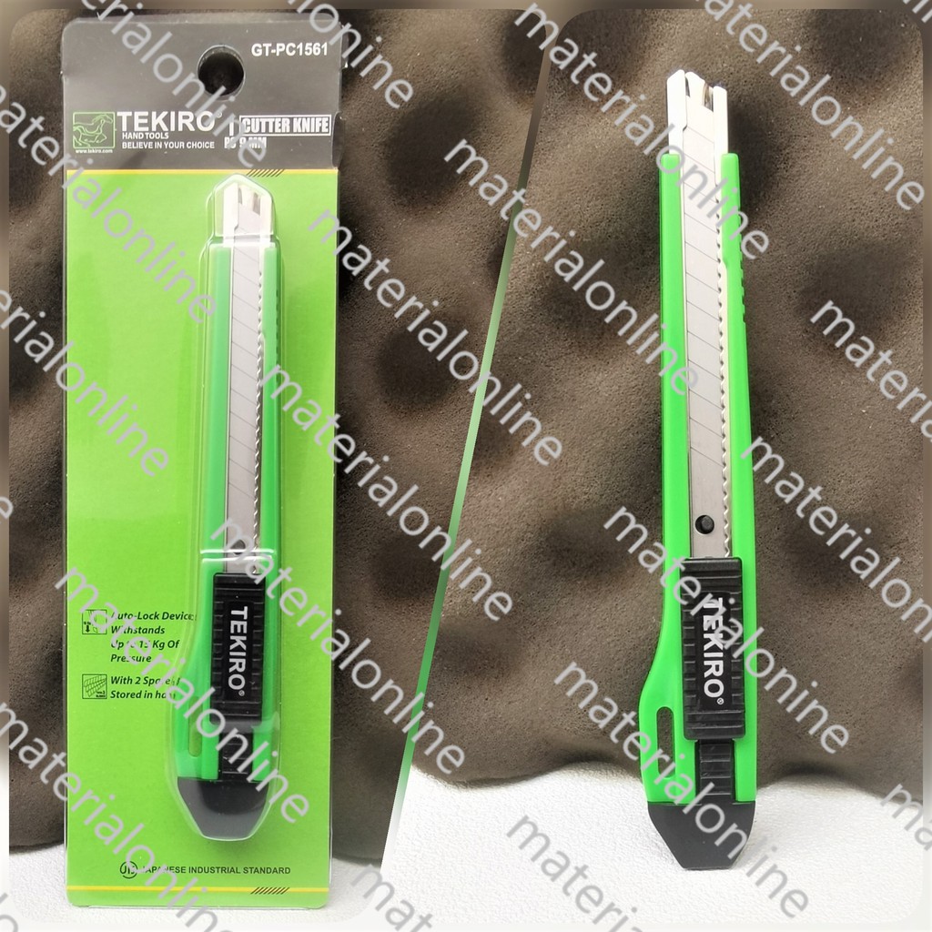 Jual PISAU CUTTER KECIL 9 MM TEKIRO CARTER Kertas 9mm bkn Kenko ...
