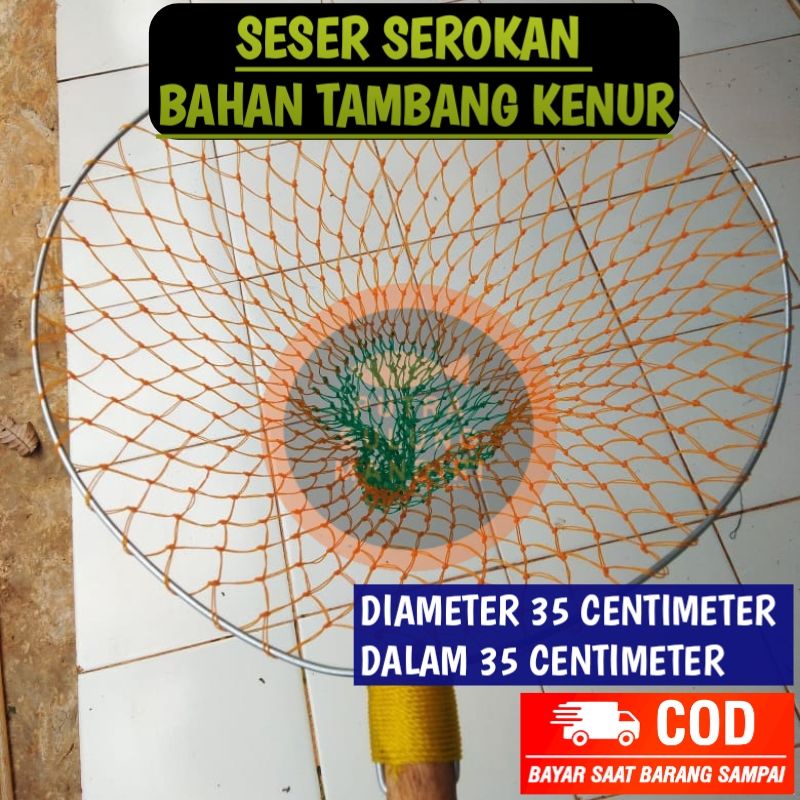 Jual Seser serokan ikan ukuran diameter 35 kuat tahan lama | Shopee ...