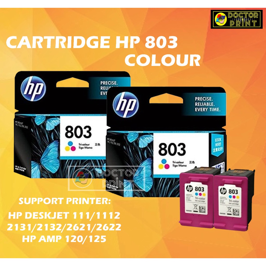 Jual Cartridge HP 803 Color Original | Shopee Indonesia