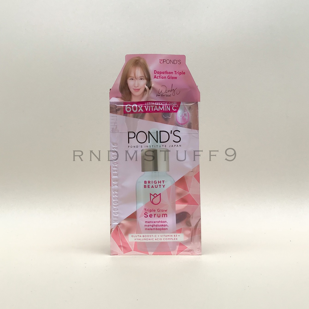 Jual Ponds Triple glow Bright Beauty Serum Wajah W Hyaluronic ...