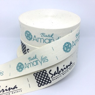 Jual pita label katun 2,5cm (1 inch) panjang 18 METER Indonesia|Shopee ...