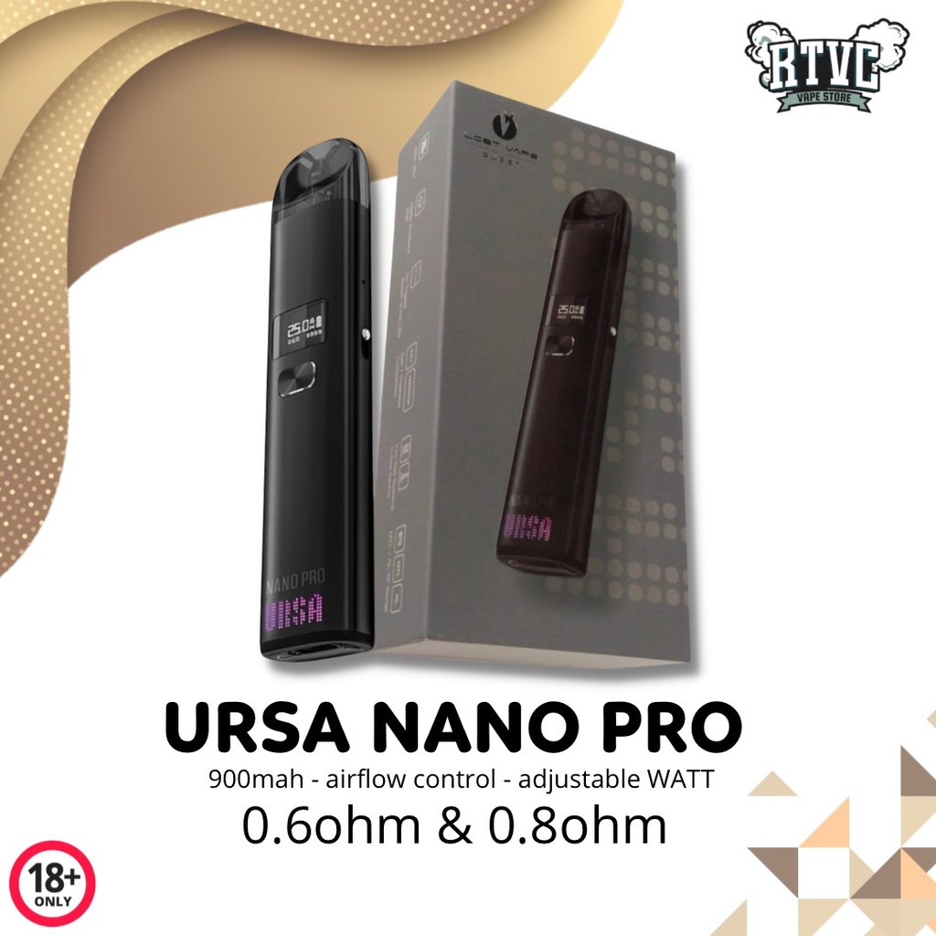 Jual Ursa Nano PRO 25W 900mAh Pod Kit by Lost Vape Authentic | Shopee ...
