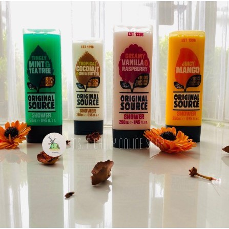 Jual Original Source Body Wash 250ml - Mint Tea Tree, Vanila, Mango ...