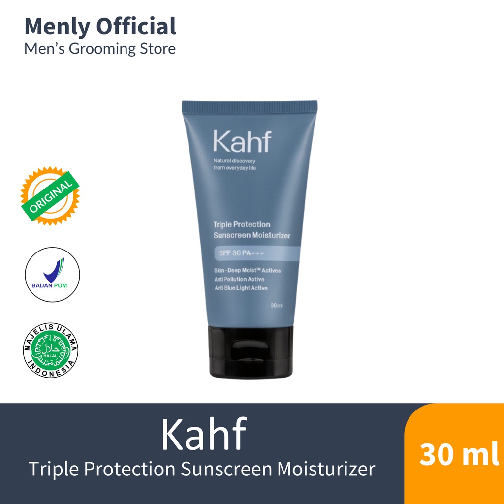 Jual Kahf Triple Protection Sunscreen Moisturizer 30 ml Produk Original ...