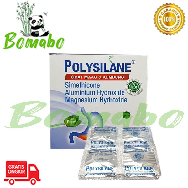 Jual POLYSILANE Obat Maag dan Kembung / Tablet Hisap isi 8 tablet ...