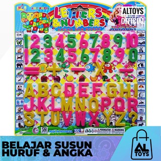 Jual MAINAN ABC ANGKA BELAJAR SUSUN HURUF DAN ANGKA ALPABET MAGNET ...