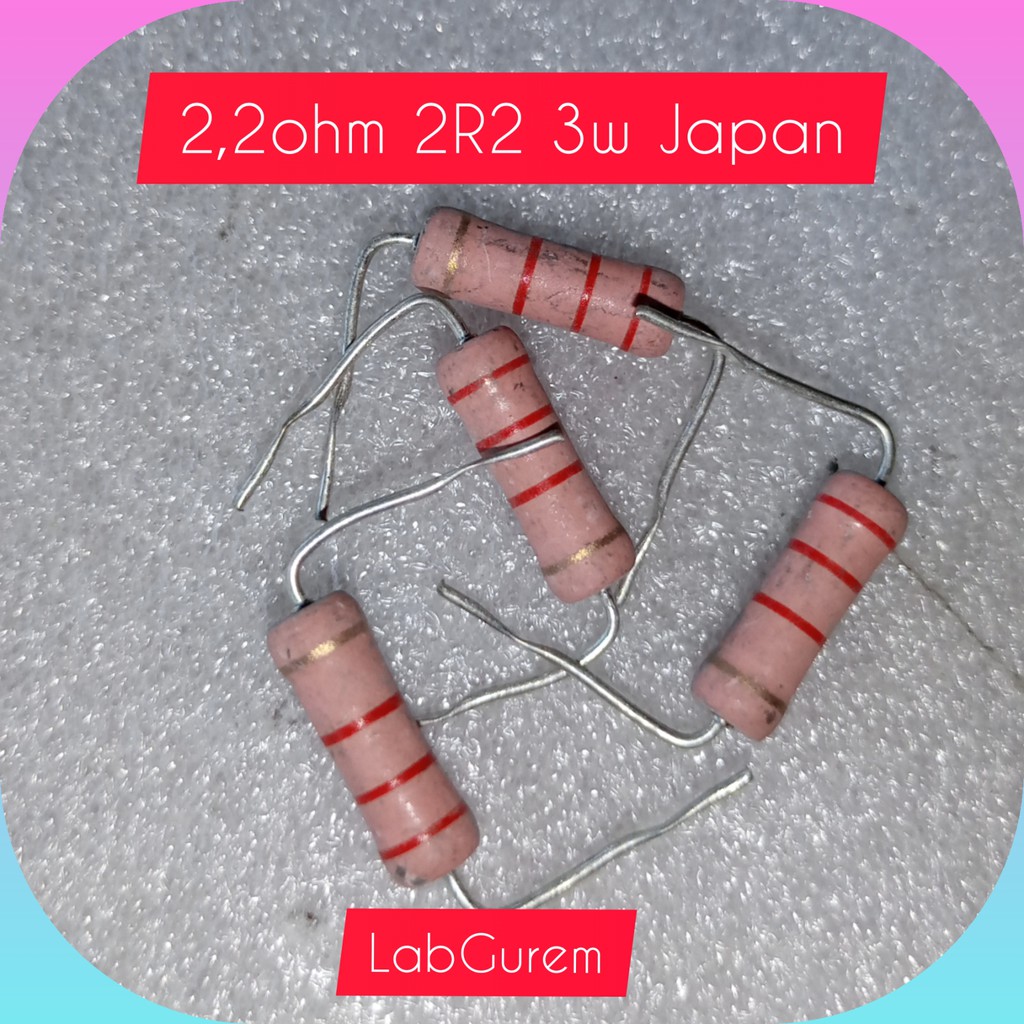 Jual RESISTOR 3W 2,2K 2K2 OHM 2R2 JAPAN | Shopee Indonesia