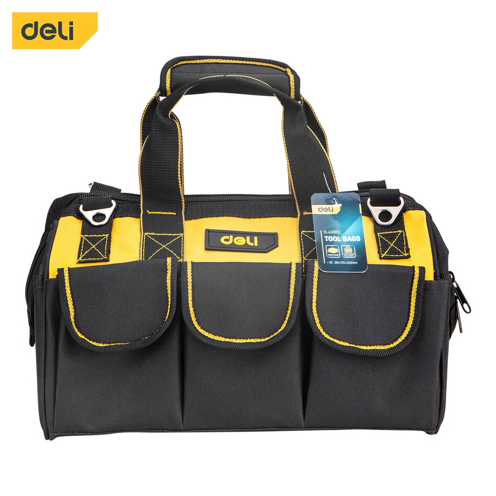 Jual Deli Tool Bag / Tas Perkakas 13 inchi Bahan Oxford EDL430113 ...