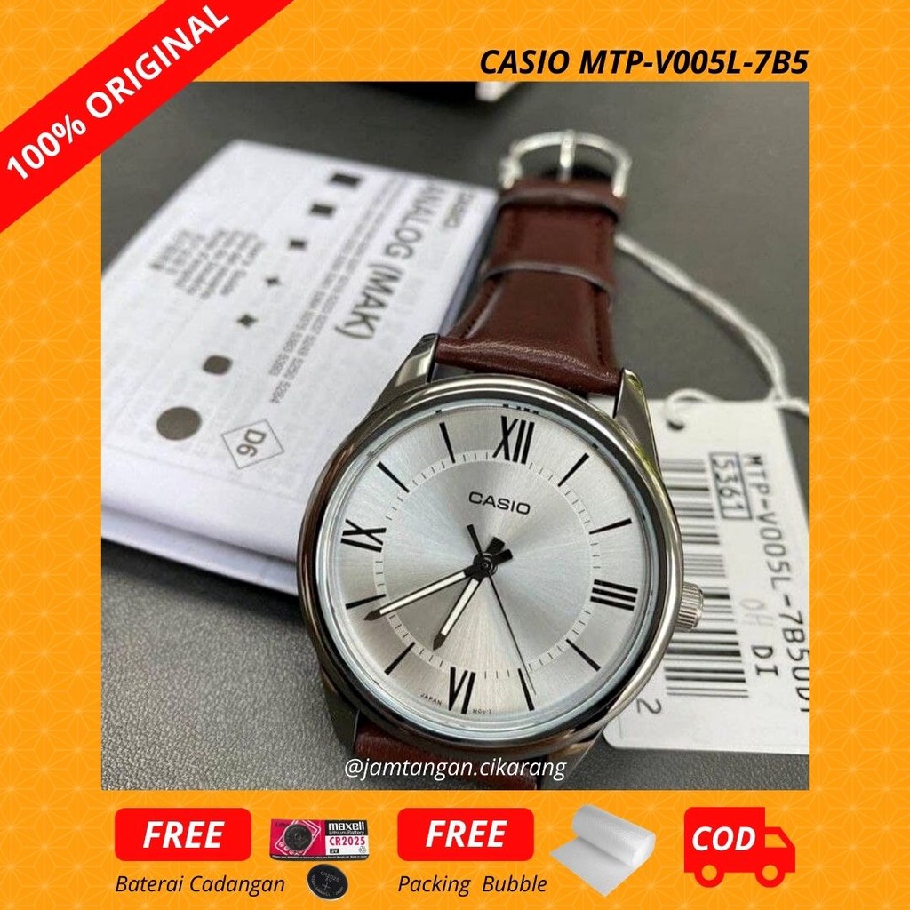 Jual Jam Tangan Pria Casio MTP-V005L-7B5 Garansi Resmi Indonesia 1 ...