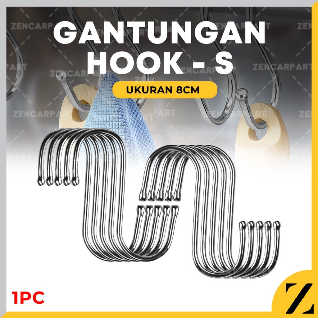 Jual Hook Huruf S Gantungan Kait Barang Pengait Gantung Kaitan ...