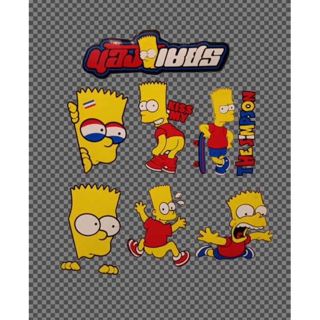 Jual stiker kartun Bart Simpson isi 7 | Shopee Indonesia