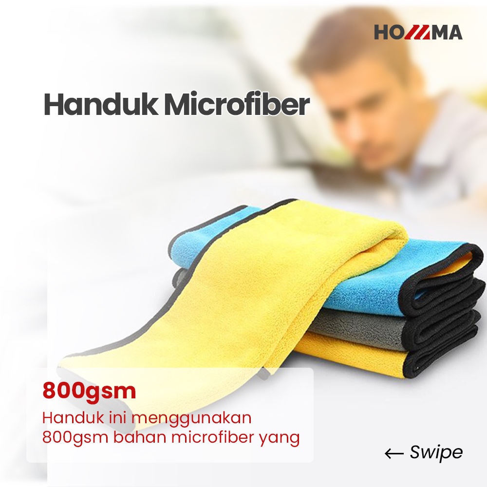 Jual Lap Microfiber 800gsm Handuk Tebal Multifungsi | Shopee Indonesia