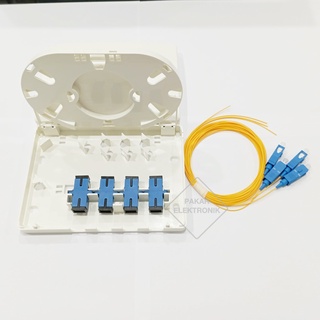 Jual Roset 4 Core Fiber Optic SC UPC Komplit Pigtail (Fullset) | Shopee ...