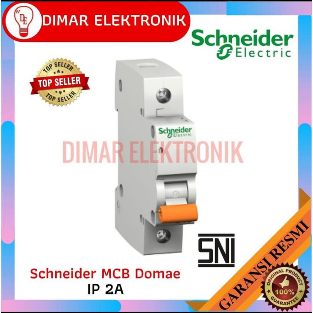 Jual MCB SCHNEIDER 1P 2A | Shopee Indonesia
