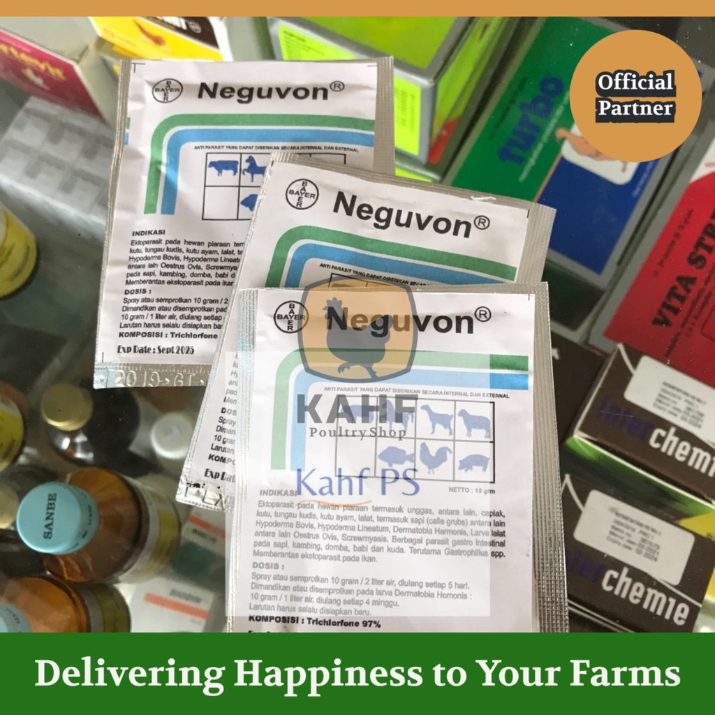 Jual Neguvon 10 gram Obat Anti Ektoparasit Kutu Tungau Kudis | Shopee ...