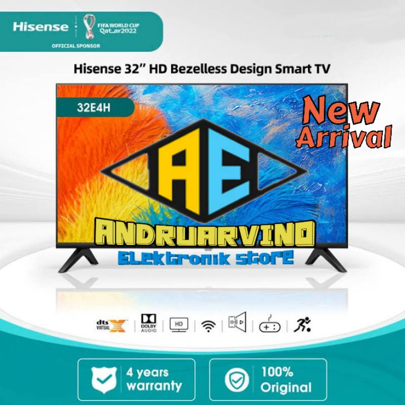 Jual HISENSE Smart TV 32 inch 32E4H HD LED TV - Dolby Vision Audio ...