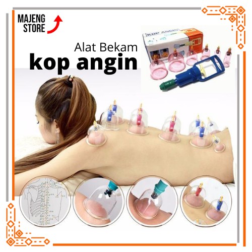 Jual BEKAM KOP ANGIN LENGKAP ALAT KESEHATAN KOP ANGIN 6 dan 12 PCS MERINGANKAN MASUK ANGIN ...