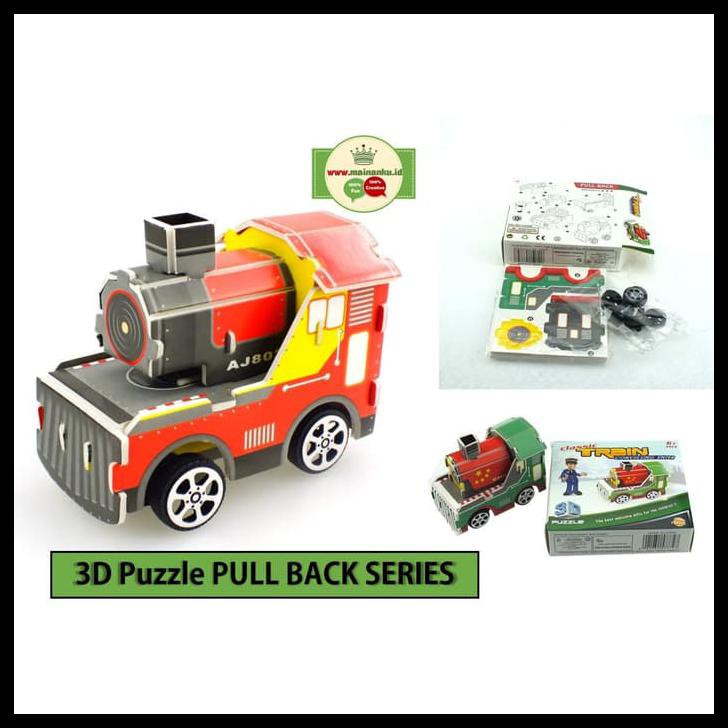 Jual 3D Puzzle | Seri Kereta Api | Pull Back Series | Puzzle Kendaraan ...