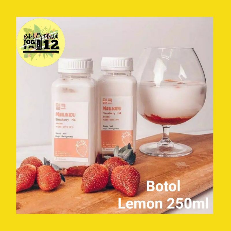 Jual 1Kg Muat 25Pcs Botol Lemon 250ml Botol, Botol Kale Kotak 250ml ...