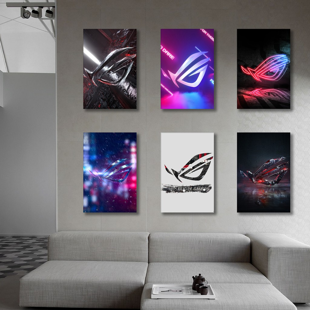Jual Woodie Poster Dinding ROG Gaming Edition Wall Decor Dekorasi Kamar ...