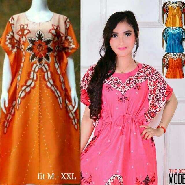 Daster Wanita Serut Muat Jumbo Daster Lowo Cewek Model Kalong Pinggang ...