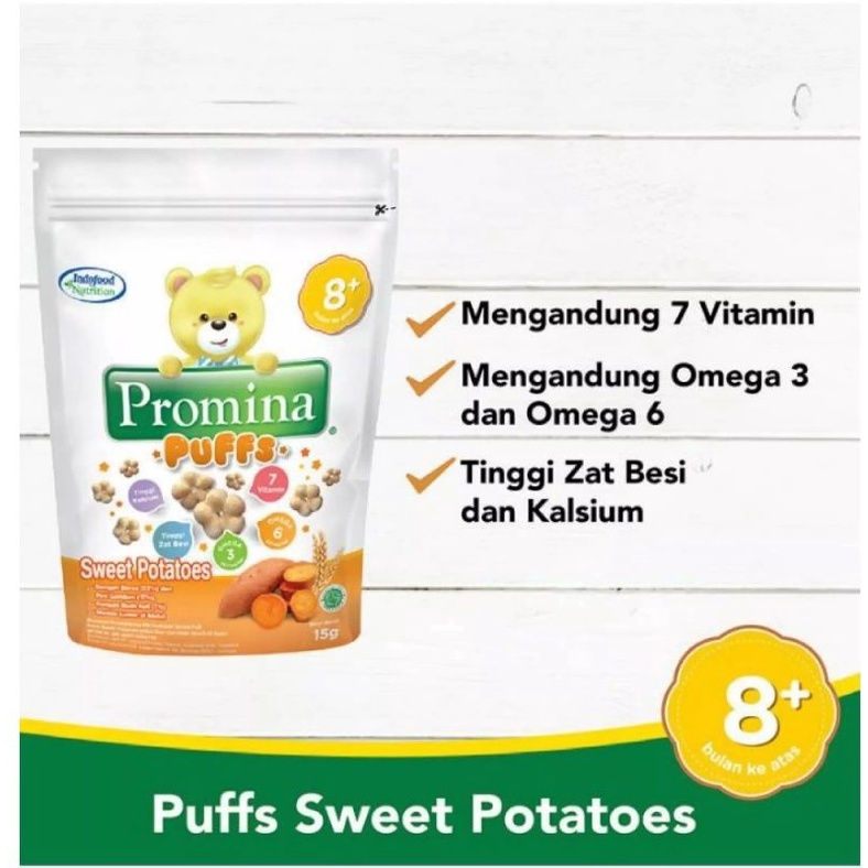Jual Promina Puff 15gram 8+ Blueberry / Pisang /Stawbeery Apple Sweet ...