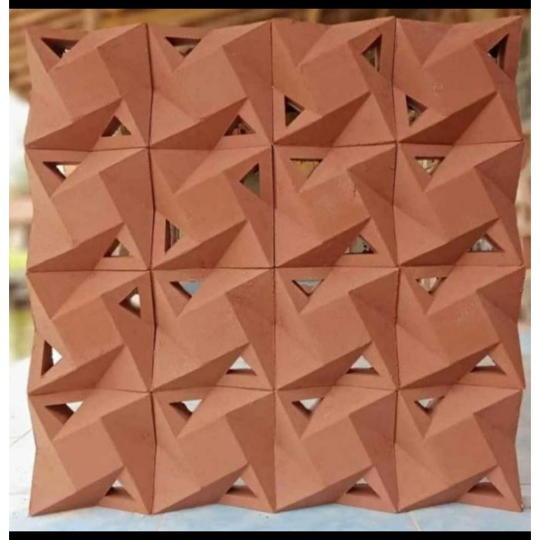 Jual roster beton minimalis/roster unik/roster kincir/Roster Merah ...