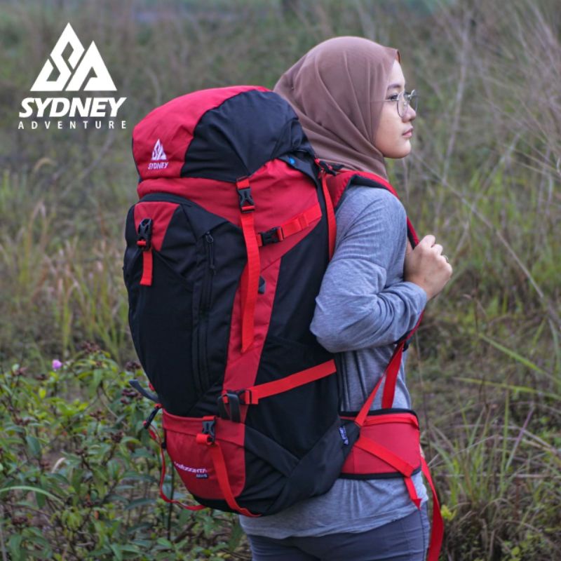 Jual tas carrier 60+5L back system torso SYDNEY ADVENTURE / Tas carrier ...