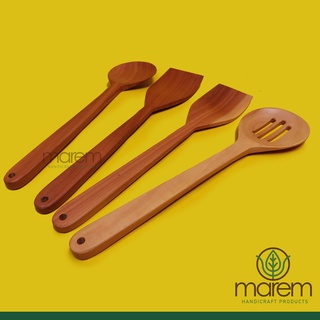 Jual SPATULA KAYU | SPATULA KAYU SET | SUTIL KAYU | SEROK KAYU SAWO ...