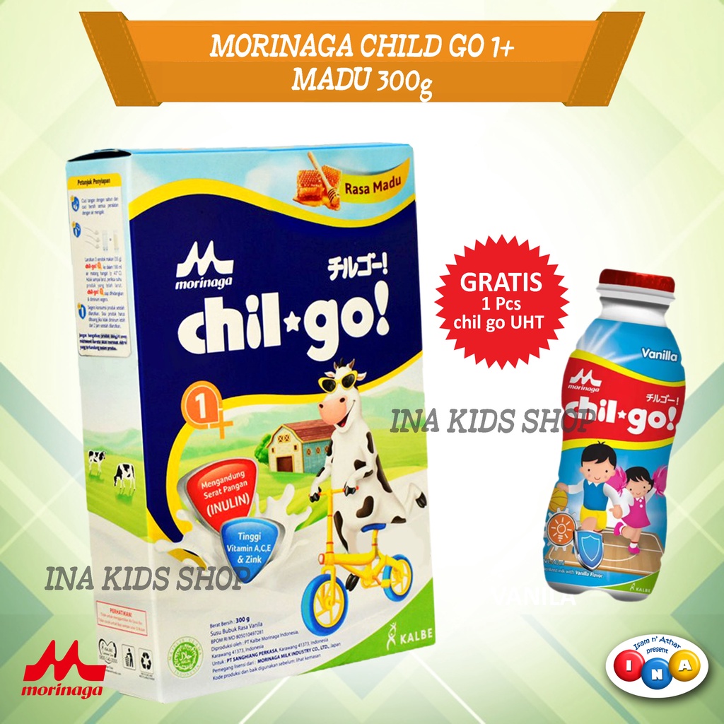 Jual GRATIS UHT Susu Morinaga rasa MADU Chil Go 300 Gram Susu Bubuk ...