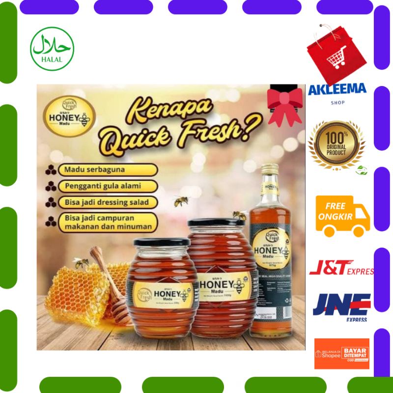 Jual MADU QUICK FRESH HONEY MADU SERBA GUNA MADU ASLI MADU MURNI ...
