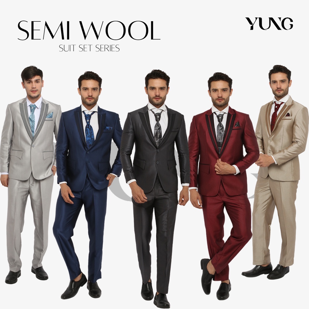 Jual Jas Wedding semi WOOL Jas Pria Stelan Jas nikah dan Celana Blazer ...